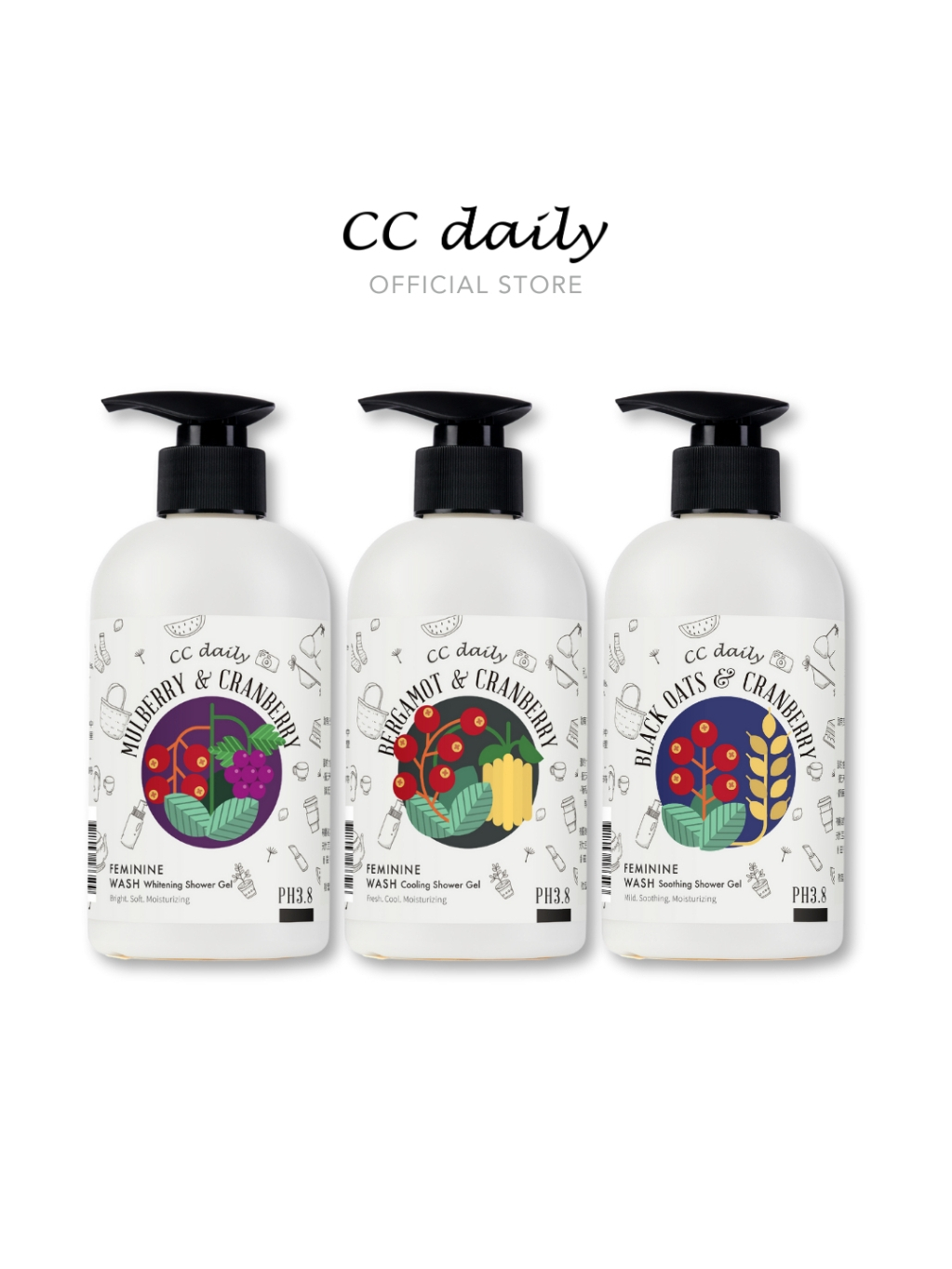 CC daily Feminine Wash Series 330ml | Shopee Singapore