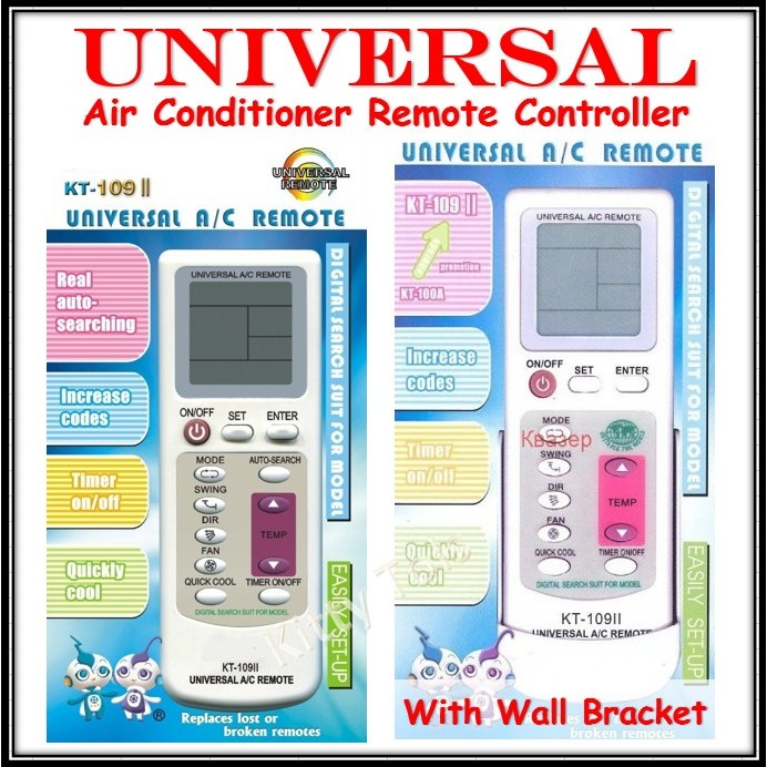 KT109 Universal Aircon Remote Control KT-109II for all Air Con ...