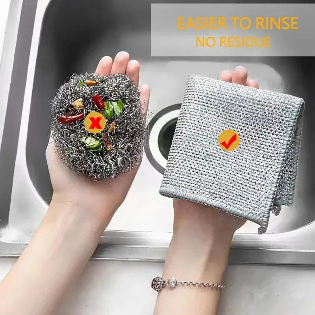 [SG] Double Layer Non-Scratch Steel Wire Dishcloth | Steel Wire Wool ...