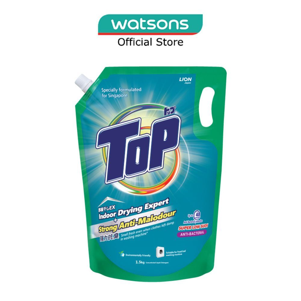 TOP Concentrated Liquid Detergent Super Low Suds Anti-Bacterial Refill ...