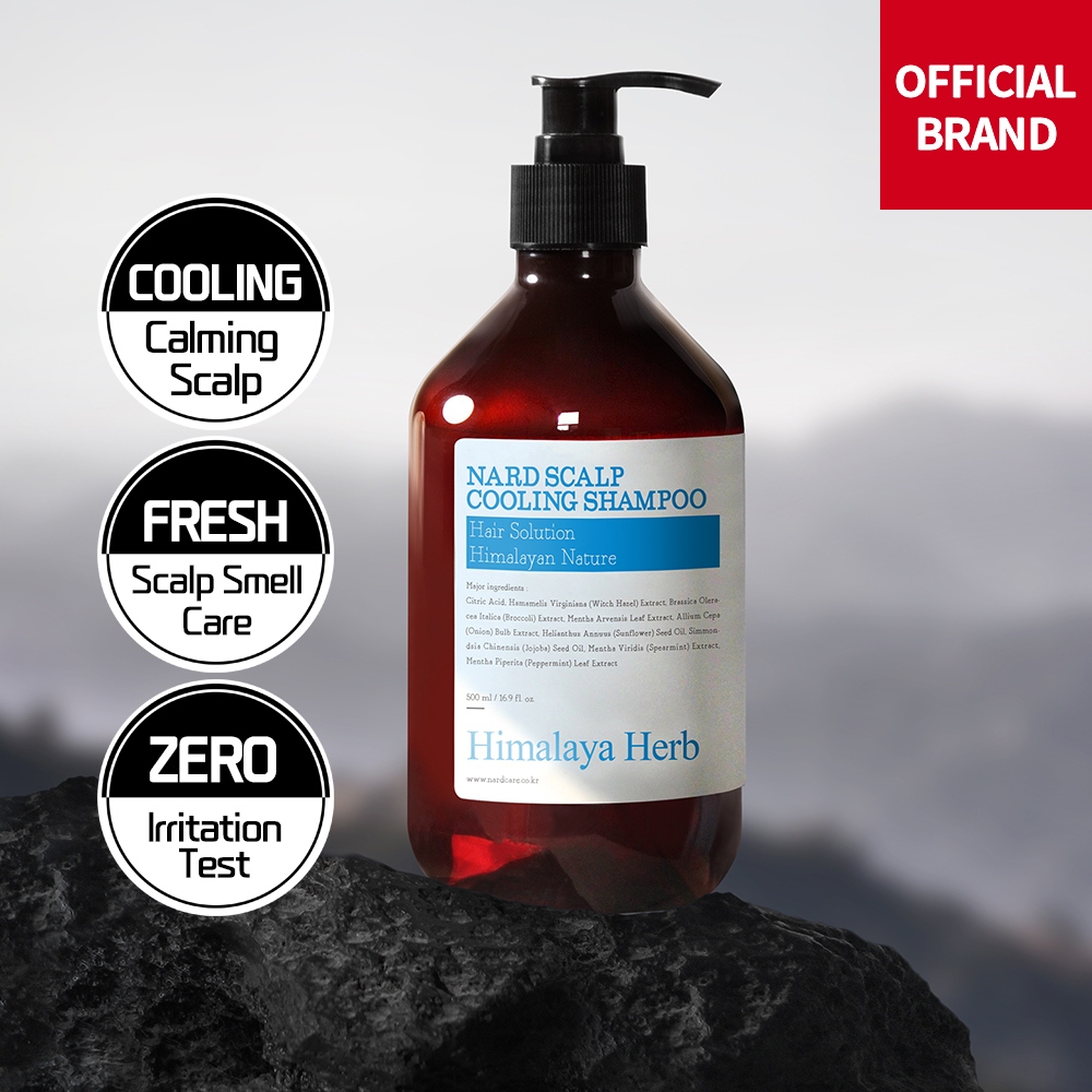 [NARD] Scalp Cooling Shampoo 500ml/1000ml - Sensitive Scalp, Itchiness ...