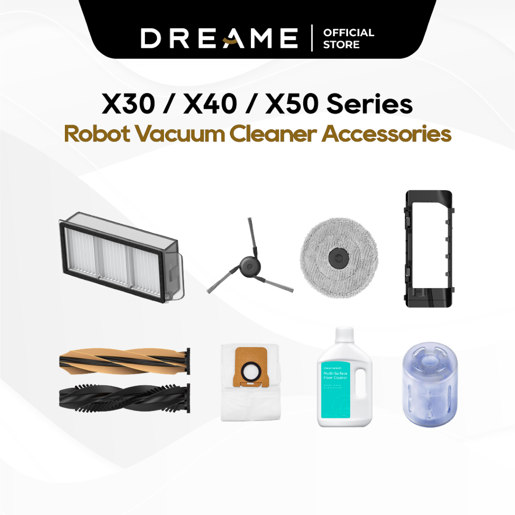Dreame X30/X40/X50 Ultra & X30/X40/X50 Master Robot Vacuum Cleaner Accessories Main Brush Side ...
