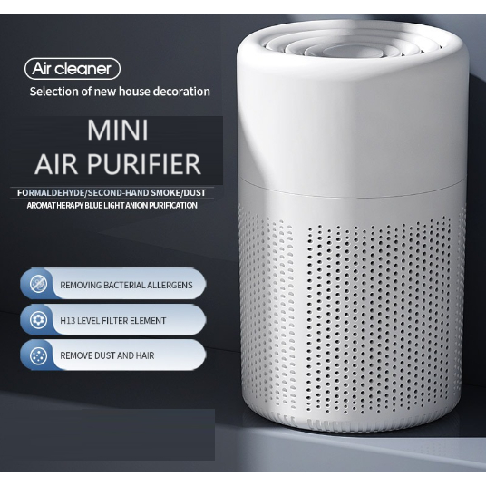 Portable Air Purifier USB Mute Mini Air Purifier Activated Carbon ...
