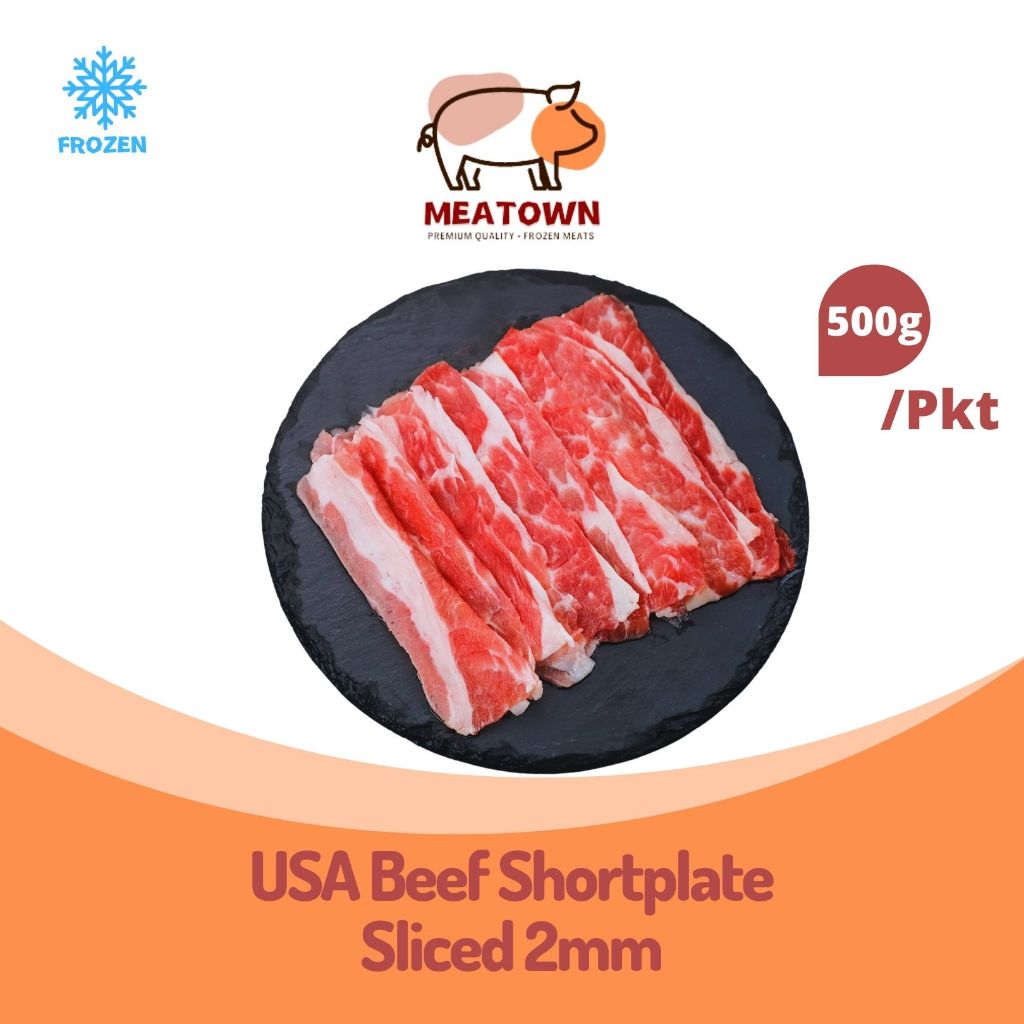 [Meatown] US Beef Short Plate Slice 500g/Pkt | Shopee Singapore