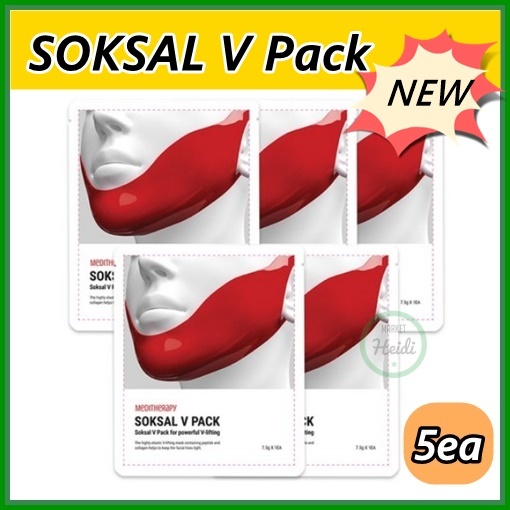 KOREA 🇰🇷 Meditherapy SOKSAL V Pack 5ea Hydrogel Chin V - Line Lifting ...