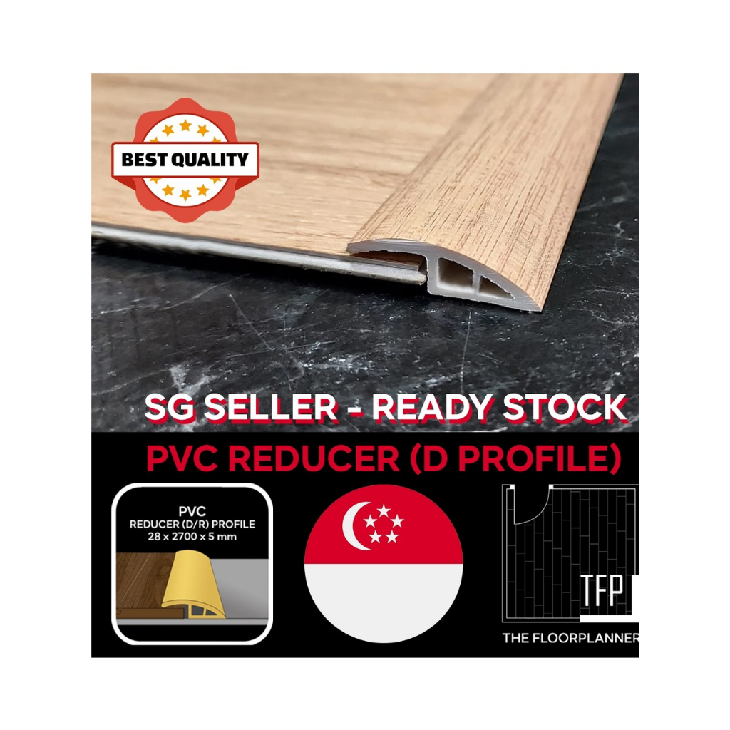 [SG Seller] PVC Reducer | Floor Accessories | D profile | D Strip ...