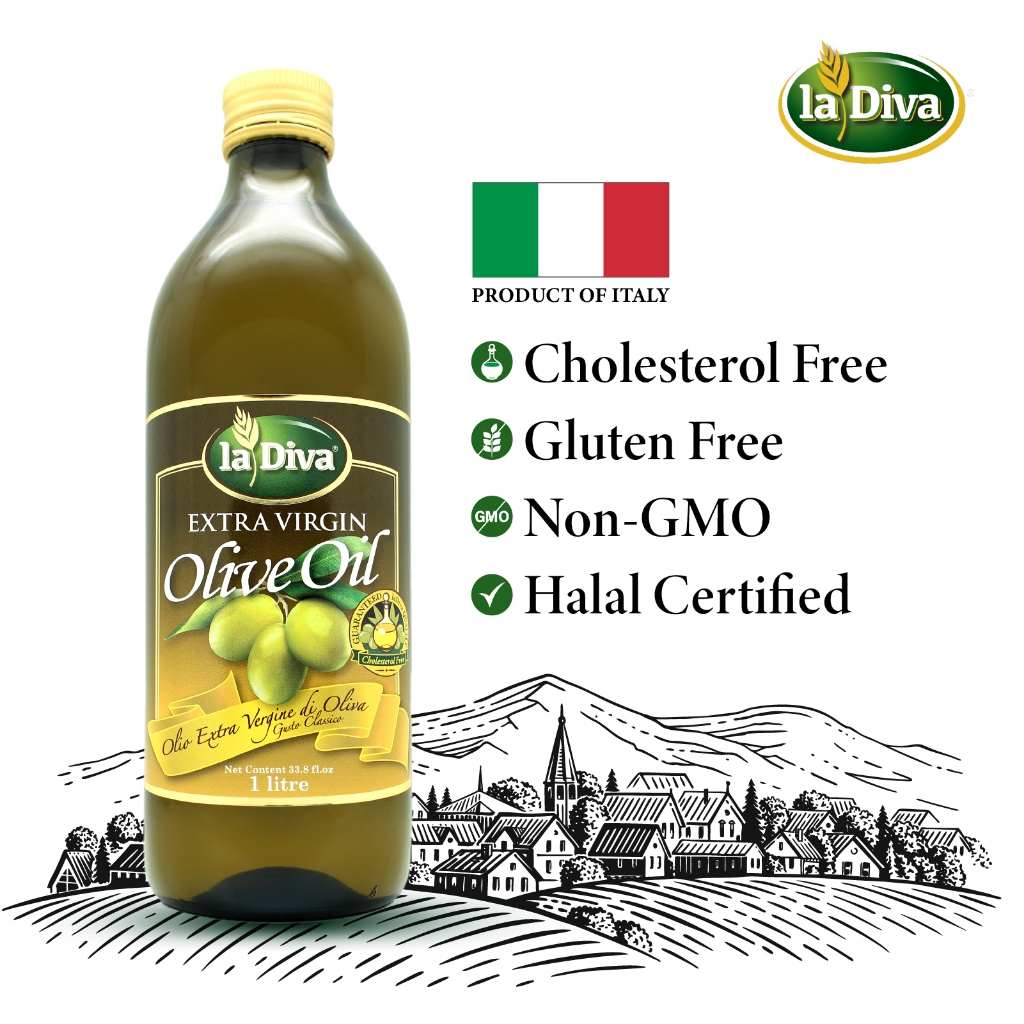 LaDiva Extra Virgin Olive Oil, 1L (Halal) | Shopee Singapore