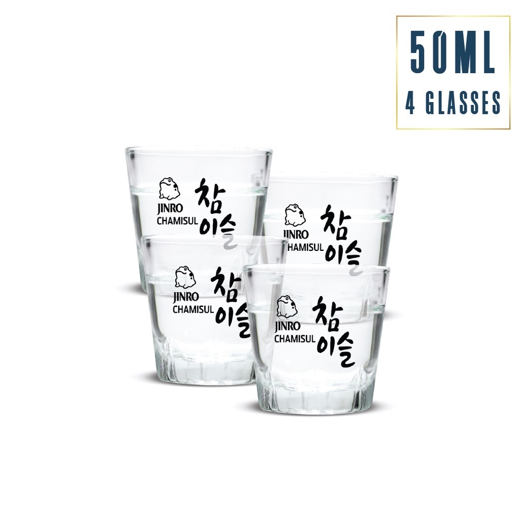 Korea Jinro Shot Glass 4 Piece Set | Shopee Singapore