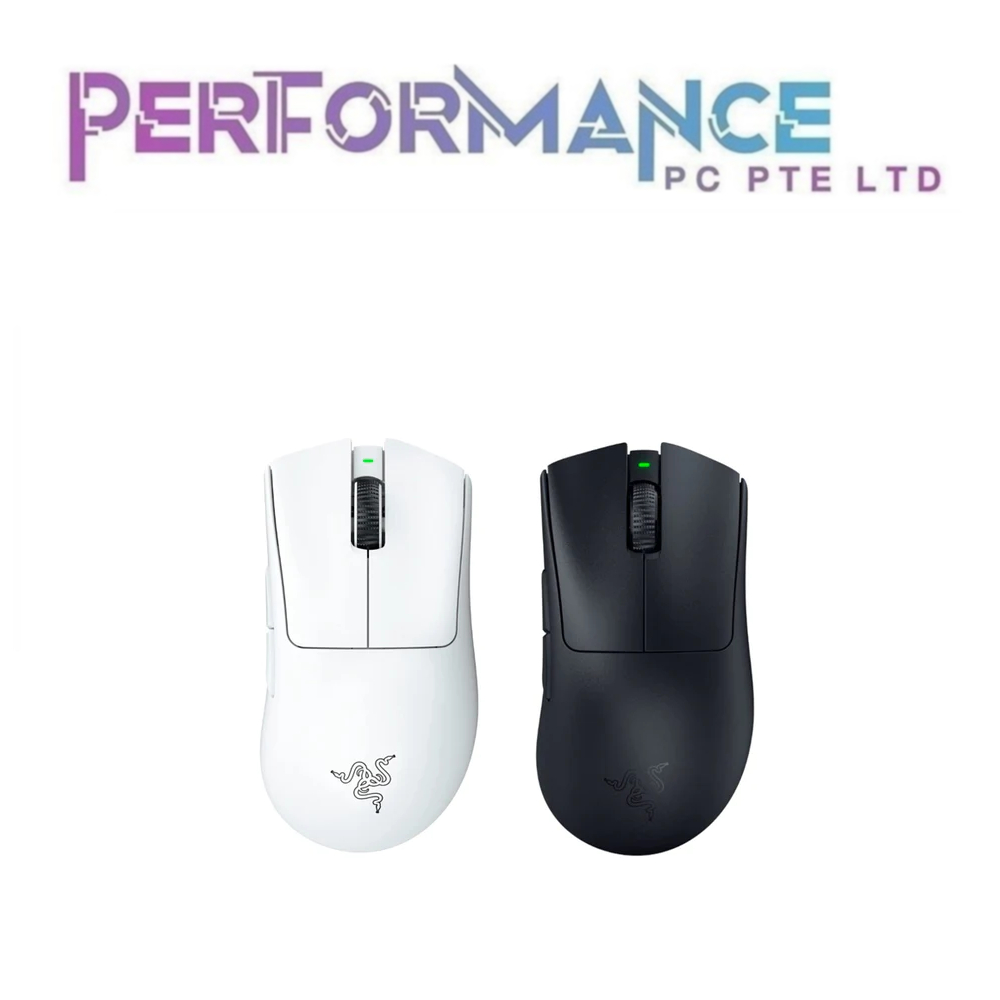 Razer DeathAdder V3 Pro Ergonomic Wireless Gaming Mouse / White Edition - Ultra-lightweight ...