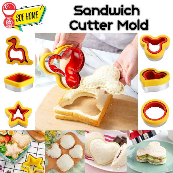 Sandwich Cutter Mold Stainless Steel Bread Toast Cutter Kids Bento Tool ...