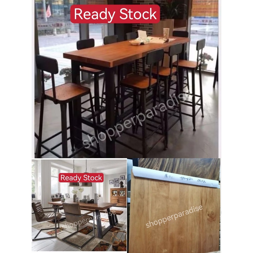 SG Ready Stock Solid Wood High Bar / Dining Table Only | Shopee Singapore