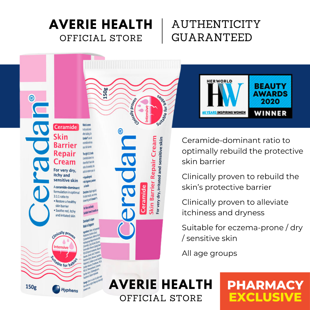Ceradan Advanced Moisturising Skin Barrier Cream 150g | With 3:1:1 ...