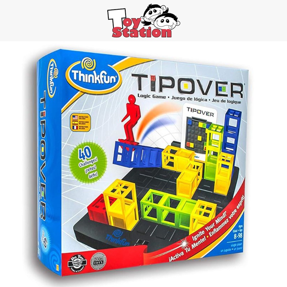 ThinkFun Tip Over Tipping Logic Puzzle Board Game | Shopee Singapore