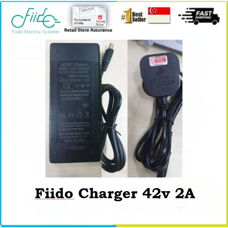 Fiido Charger Q1 / Q1S / D1 / D2 42v for 36v Battery for 36V Battery ...