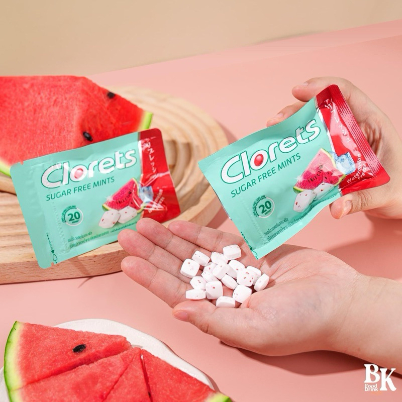 Clorets Watermelon Mint Candy bundle of 2 x 16.8g each packet | Shopee ...