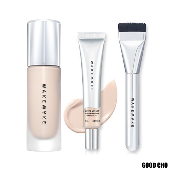 [WAKEMAKE] Water Velvet Cover Foundation 30ml (Brush Included) | Shopee ...