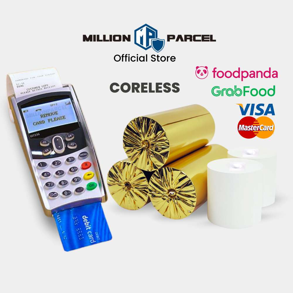 BPA FREE Coreless Thermal Paper Roll | Receipt Paper Roll | Nets Paper ...