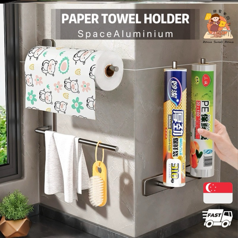 [SG] Paper Towel Holder Kitchen Towel Holder Tissue Roll Paper Towel ...