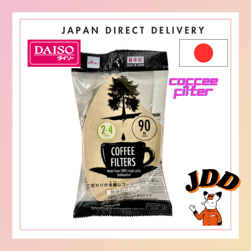 Daiso Japan Coffee filters for 2-4 cups, unbleached type 【Direct From ...