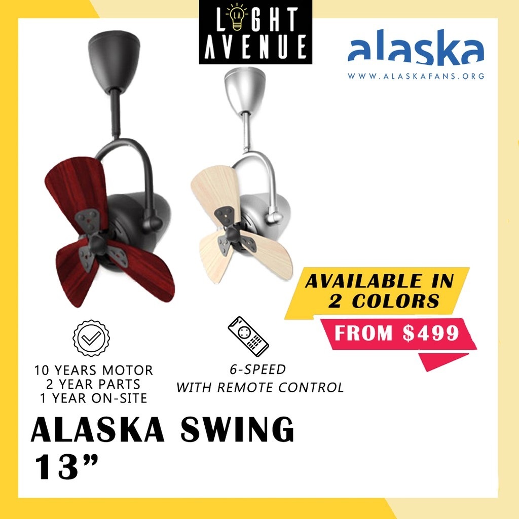 ALASKA Swing 13" 3 Blade DC Ceiling Fan with Remote Control | Shopee ...