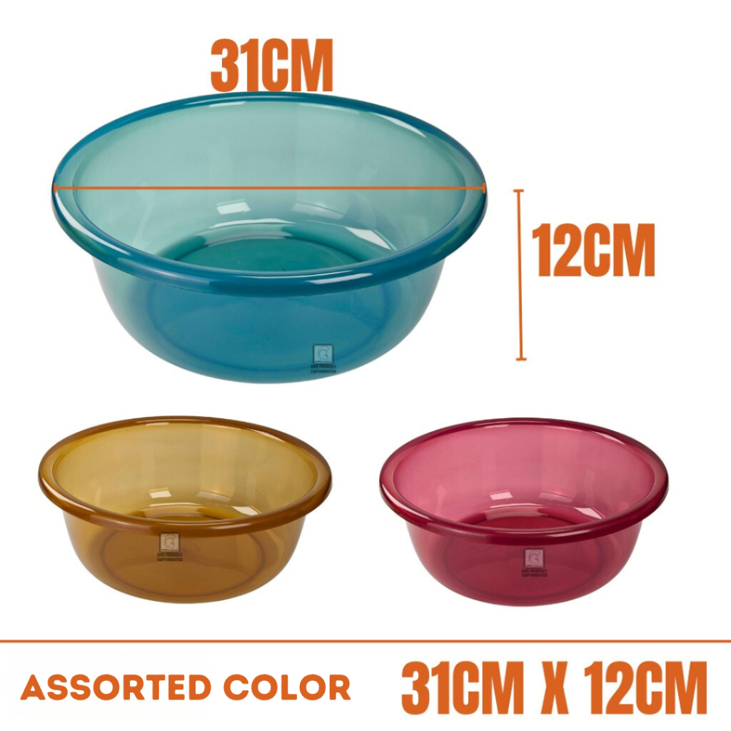 ONS Multipurpose Plastic Transparent Basin Bucket | Shopee Singapore
