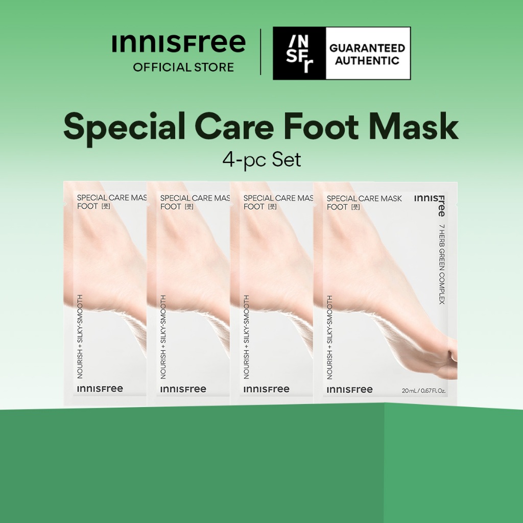 INNISFREE Special Care Mask (Foot) 20ml x 4-pc | Shopee Singapore