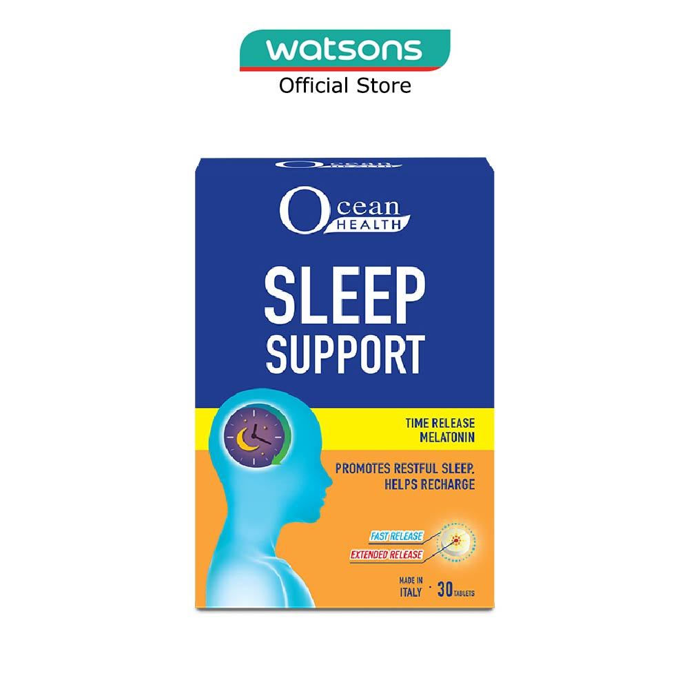 OCEAN HEALTH Sleep Support Tablet (Promotes Restful Sleep, Helps ...
