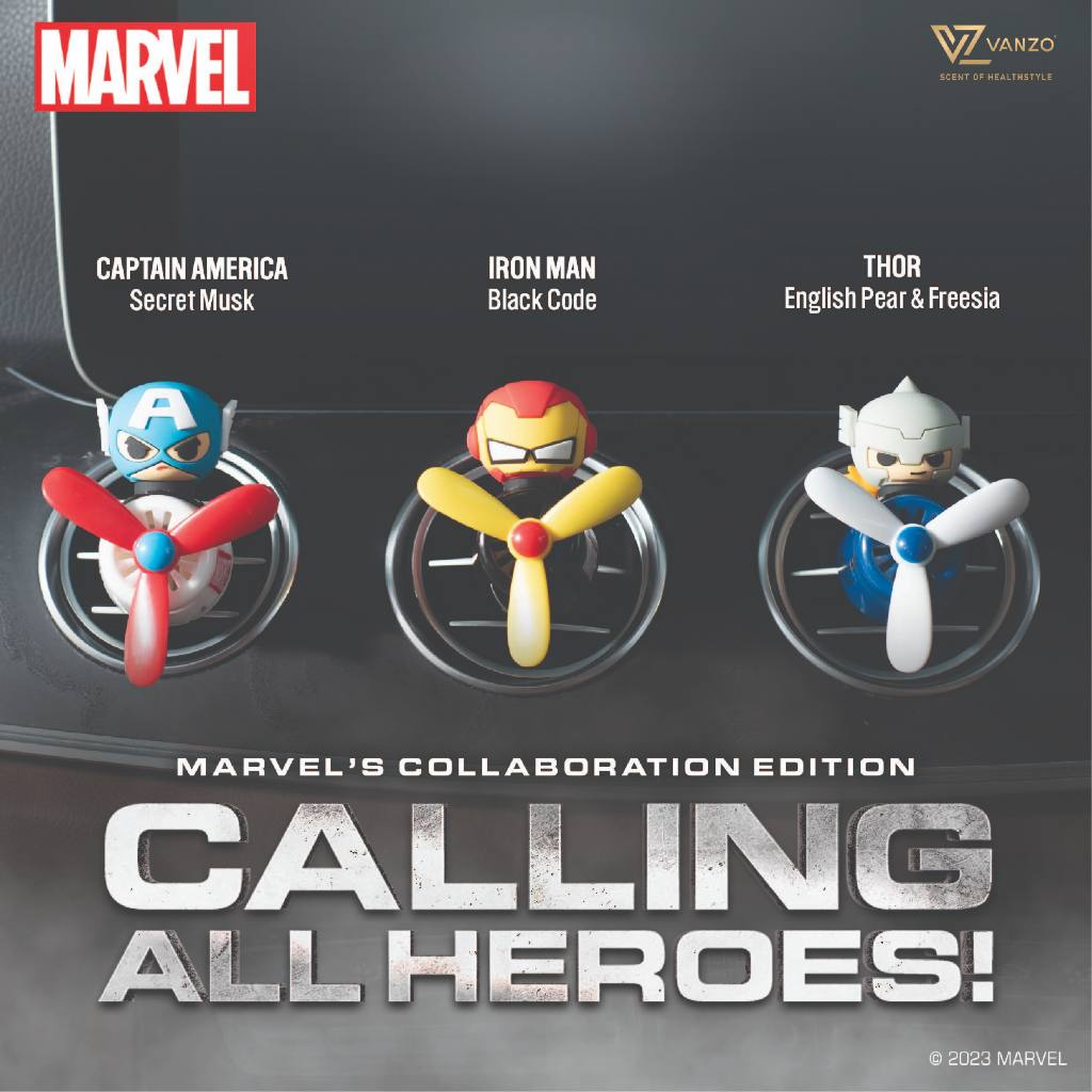 Vanzo: Marvel Aircon Car Vent Air Freshener Fragrant Captain America ...