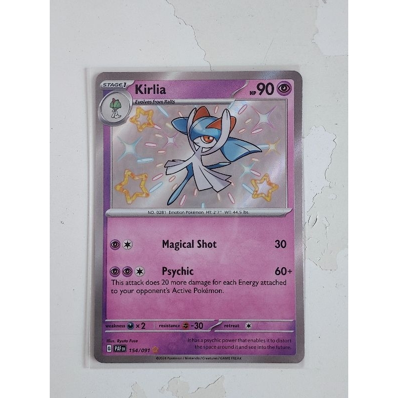 Pokemon shiny kirlia paldean fates card | Shopee Singapore