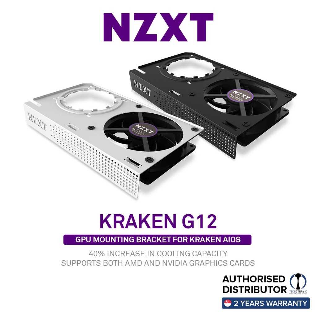 NZXT G12 AIO GPU Cooler Mounting Bracket, Black & White | Shopee Singapore