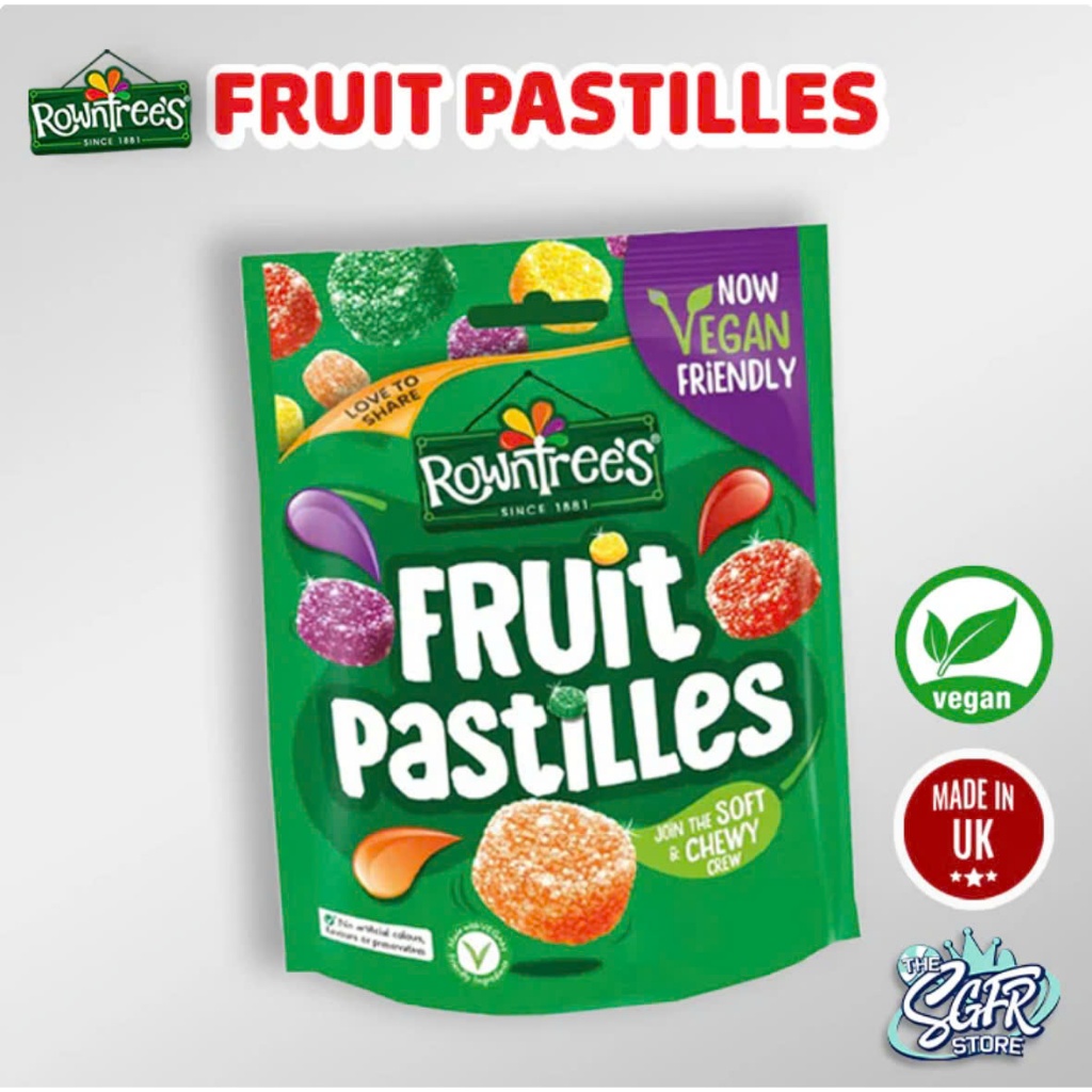 Rowntree's Fruit Pastilles 🇬🇧 (114g) | Vegan Certified Chewy Fruit ...