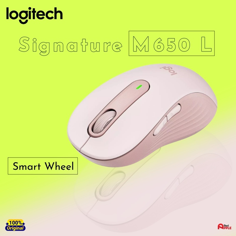 Logitech Signature M650 L Full Size Wireless Mouse - For Large Sized ...