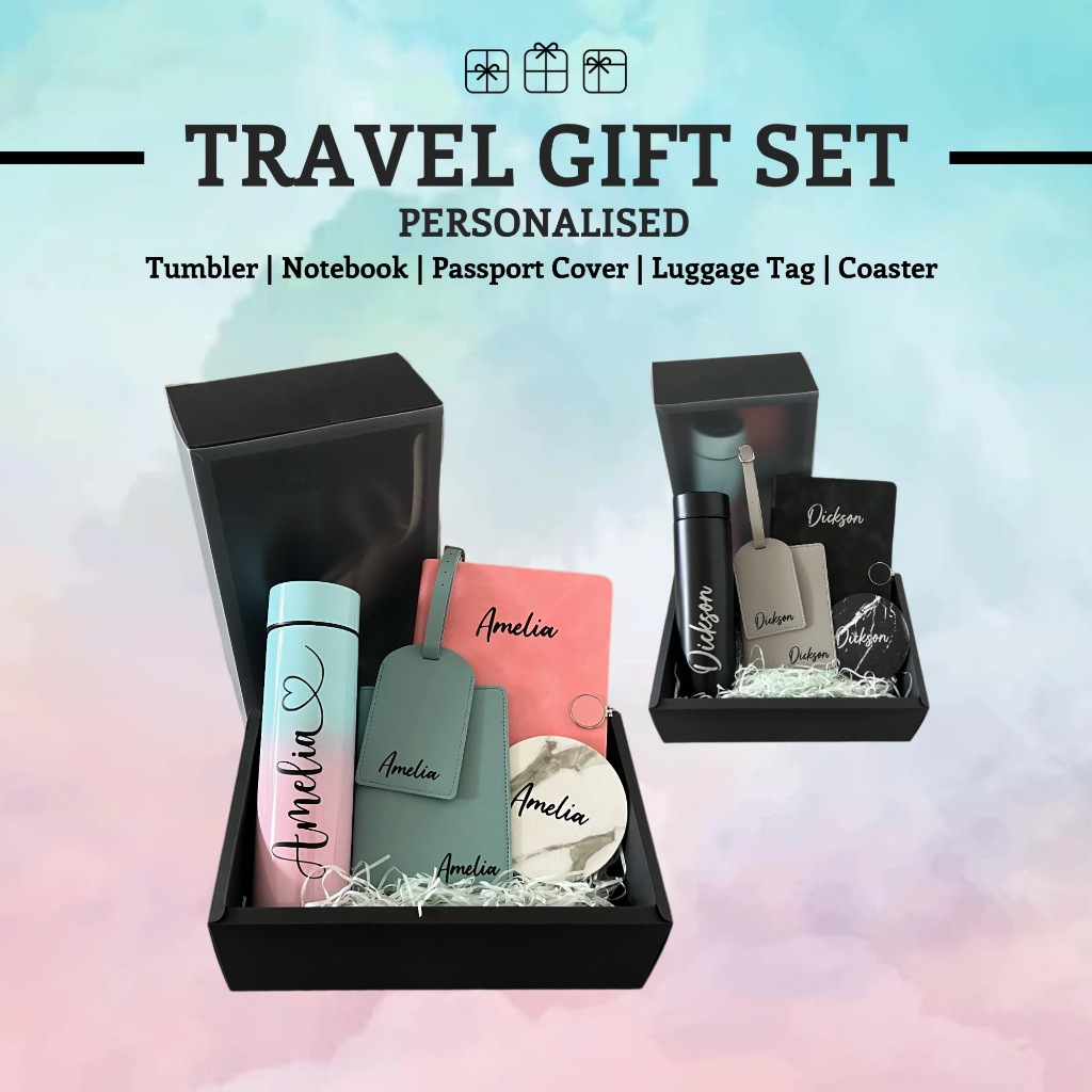 Customisable Personalised Travel Gift Set Valentine Birthday Girlfriend ...