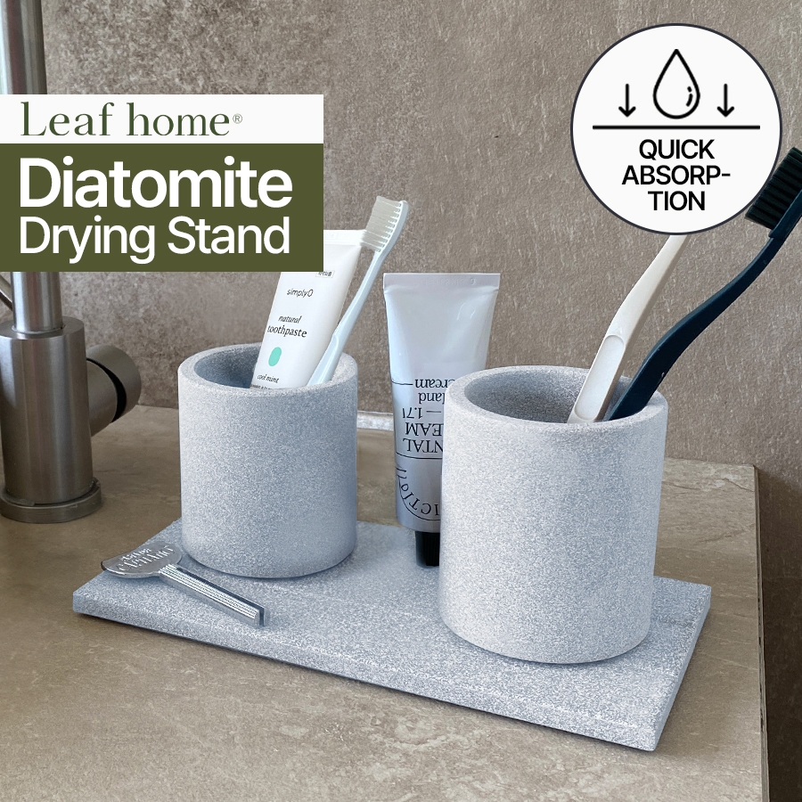 Leafhome Diatomite porous Ceramics Bathware/ [ Blue Edition ] Round ...