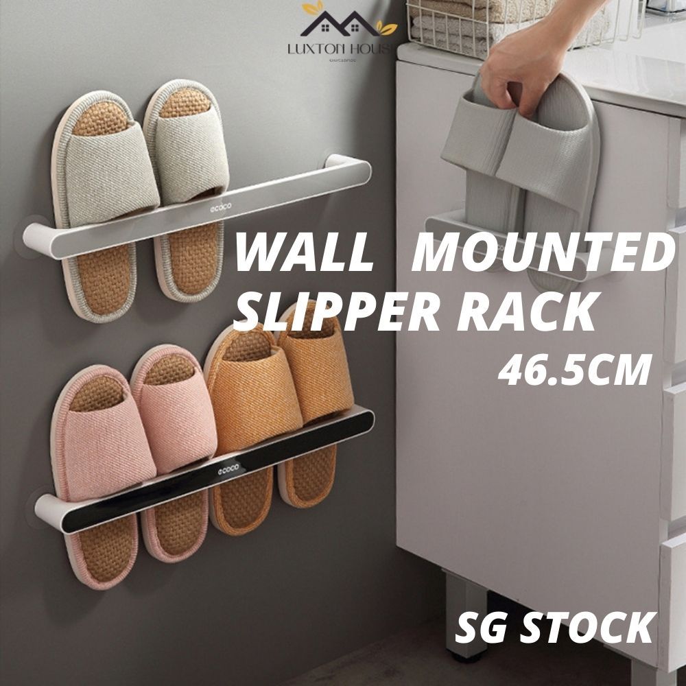 {SG} Wall Mounted Slipper Rack Hanging Shoe Organizers Shoes Hanger ...