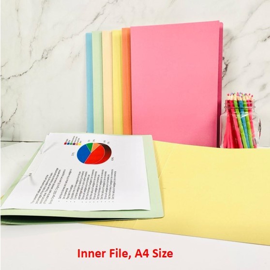 【20pc/ 50pc】Paper File A4 F4 | Inner File | Pocket File | Flat File ...