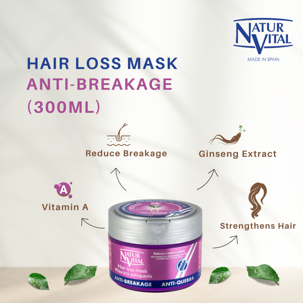 NaturVital Hair Loss Mask - Anti-Breakage (300ml) | Shopee Singapore