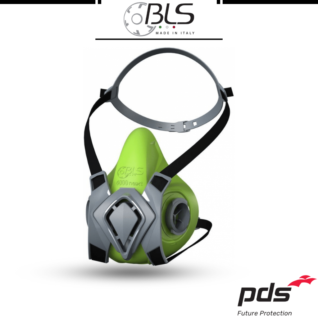 BLS 4000 Next B-Lock Reusable Half Face Mask with Bayonet Connection ...