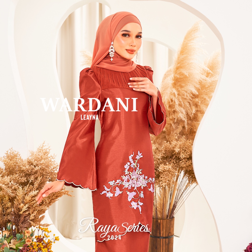 [LEAYNA.CO] [WARDANI] Baju Kurung Moden Bersulam | Shopee Singapore