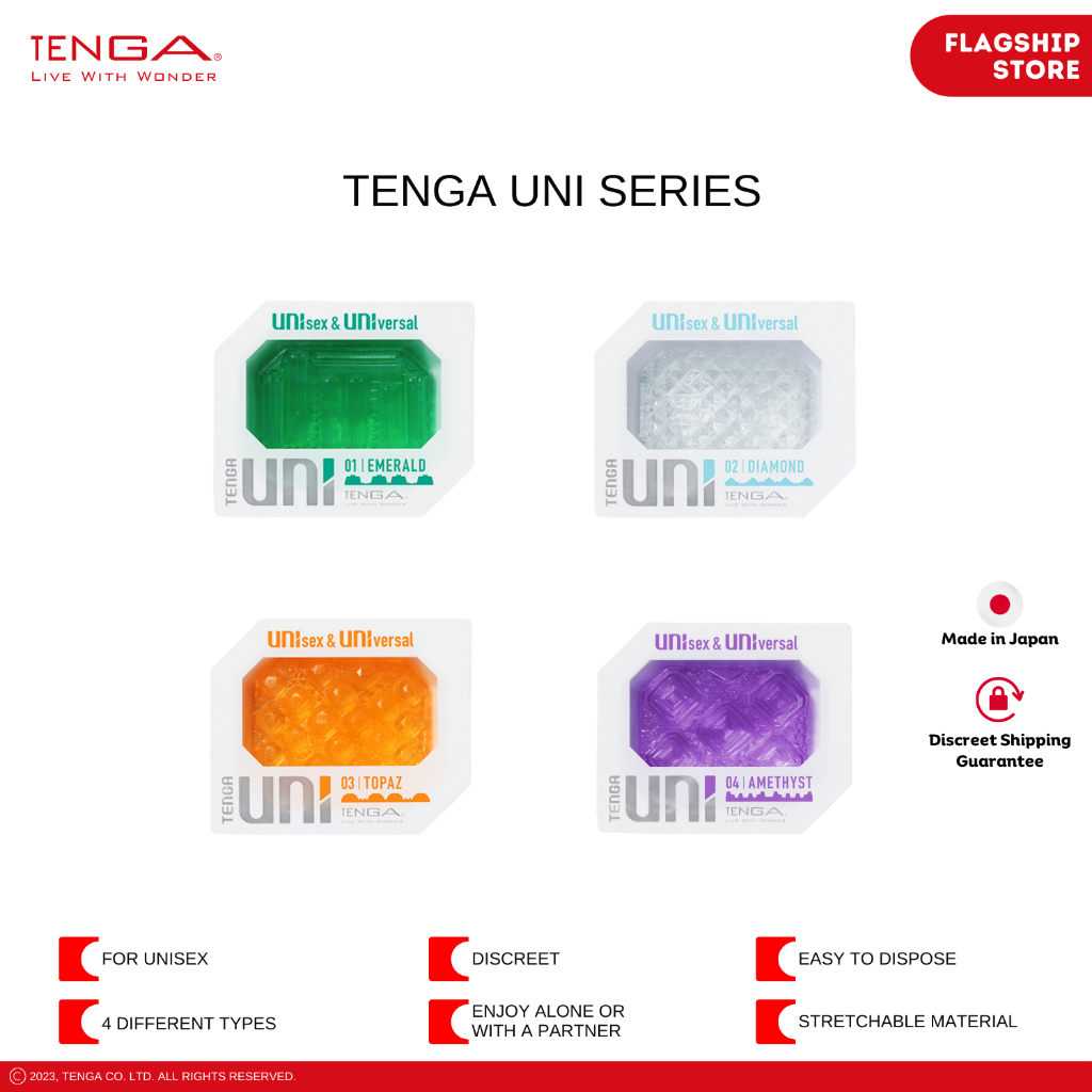 Tenga Uni Unisex & Universal Masturbator for Men and Women Variety Pack ...