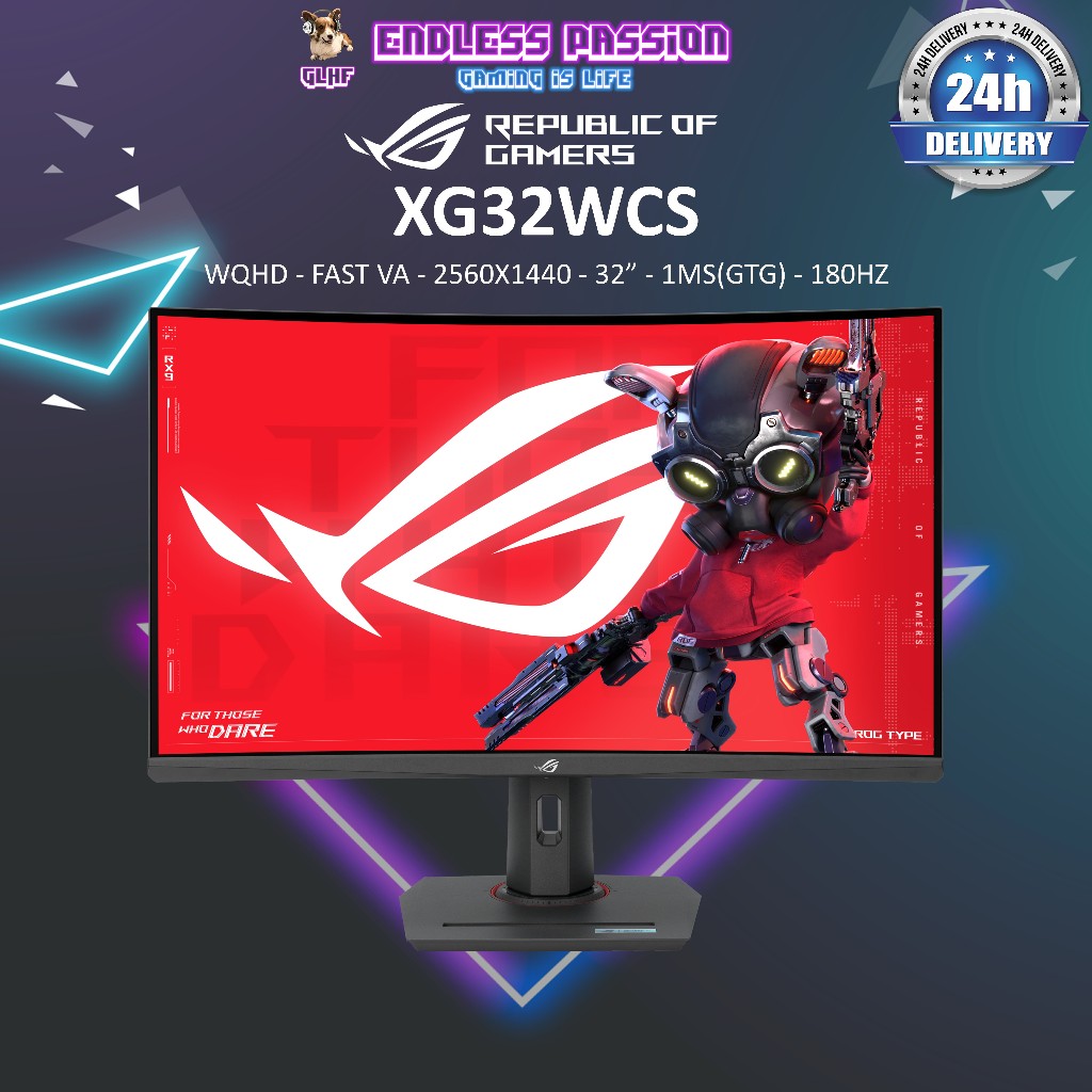 ASUS ROG Strix XG32WCS USB Type-C Gaming Monitor | Shopee Singapore