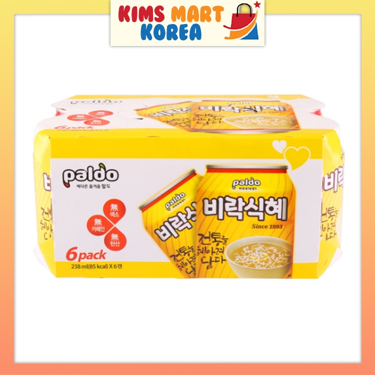 Paldo Vilac Sikhye Korean Traditional Rice Punch Korean Drink Food 238ml x 6pcs | Shopee Singapore