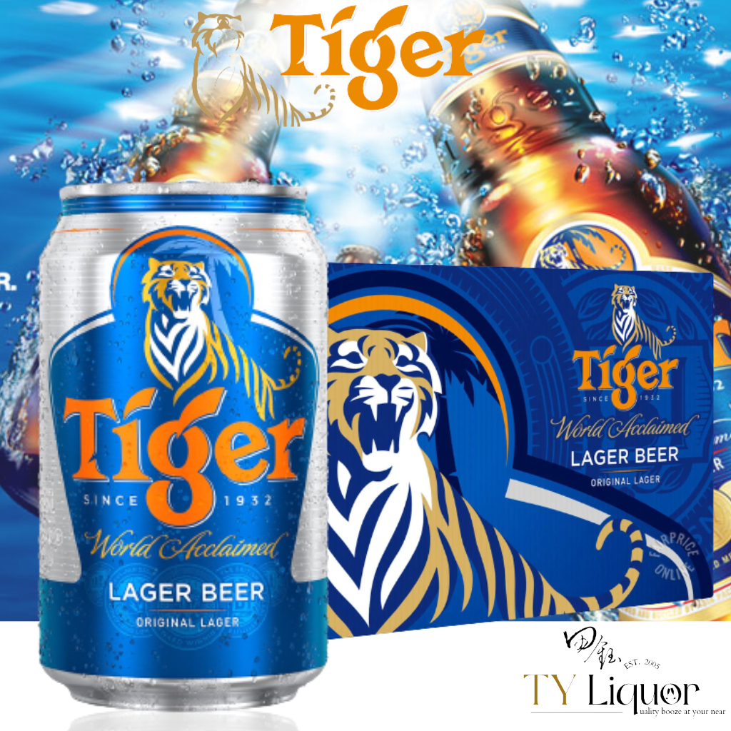 Tiger Beer, 24 Cans x 320ml (BBD: November 2024) | Shopee Singapore