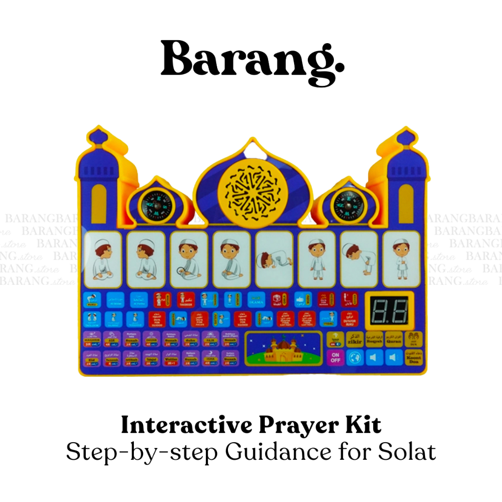 Interactive Prayer Kit for Muslim Children & Adults - Educational Solat ...