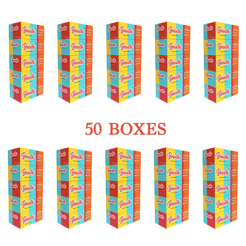 Beautex 100sheets 3Ply Box Tissue combo 50 boxes Brand new product with ...