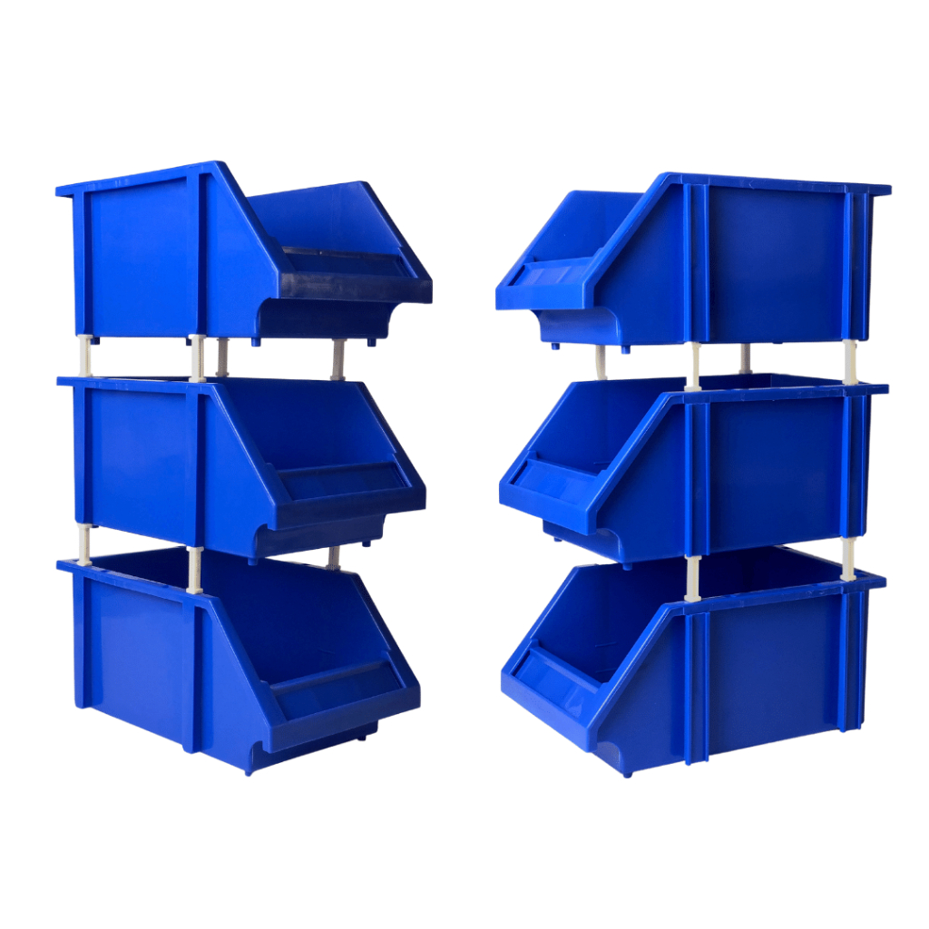 [SG STOCK] BLUE CONTAINER KTK/SHUTER Plastic Box Shelf Screw Stackable ...