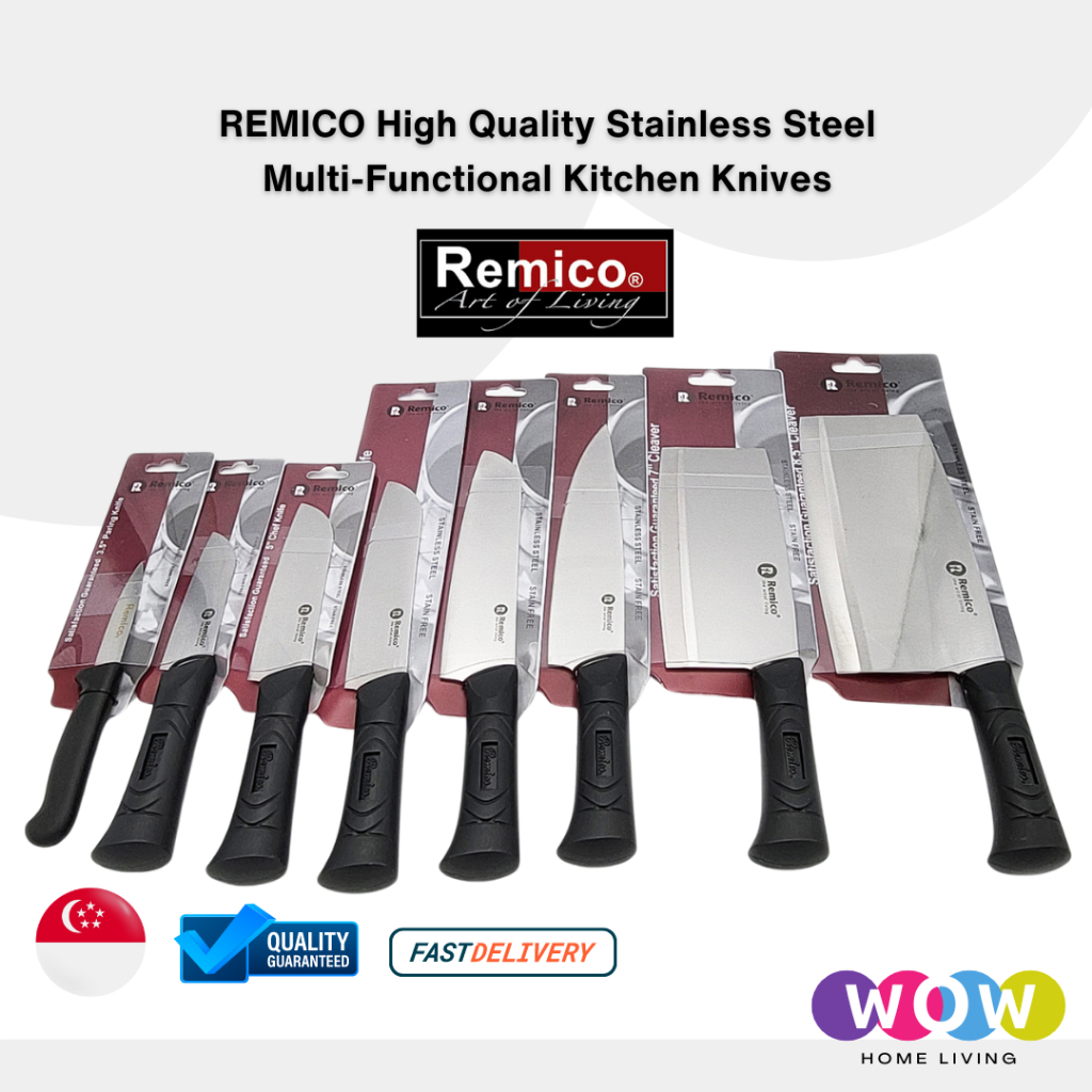 REMICO High Quality Stainless Steel Multi-Functional Kitchen Knives | Shopee Singapore