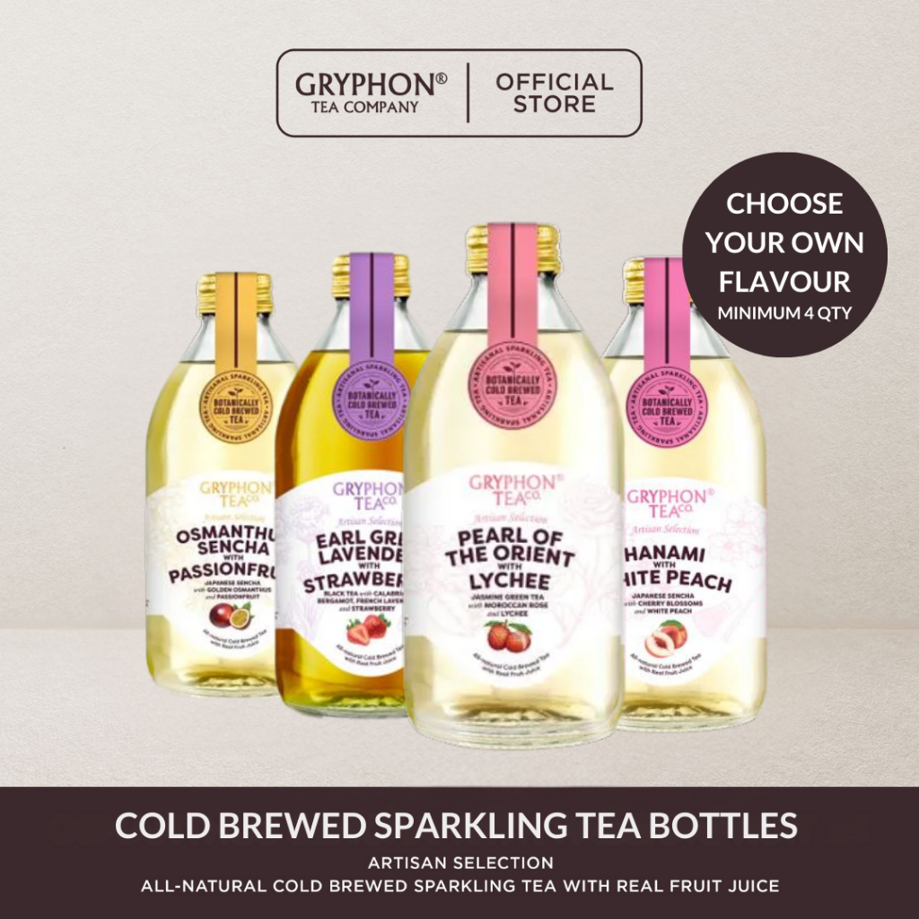 [GRYPHON SINGAPORE] Botanically Cold Brewed Sparkling Tea Bottles ...
