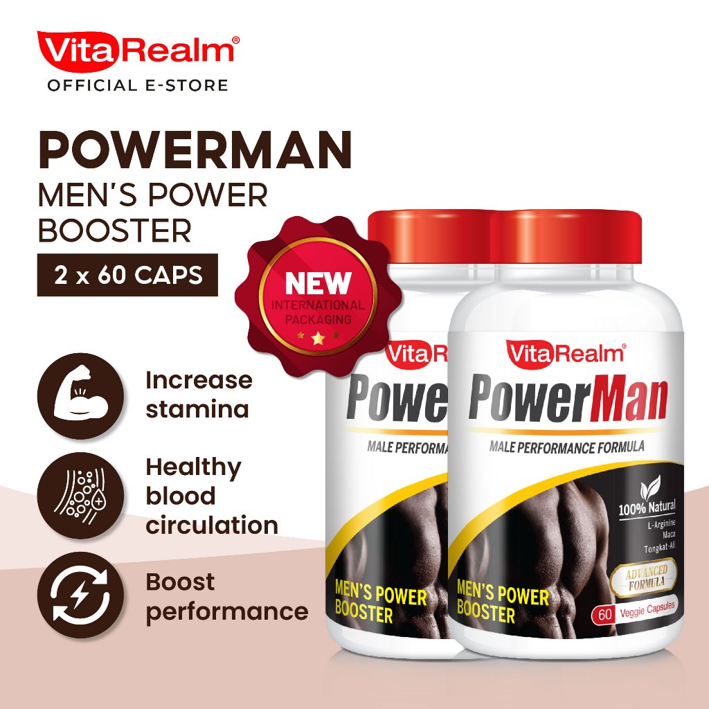 [Bundle of 2] VitaRealm PowerMan 60s (INTL) | Male Enhancement Men ...