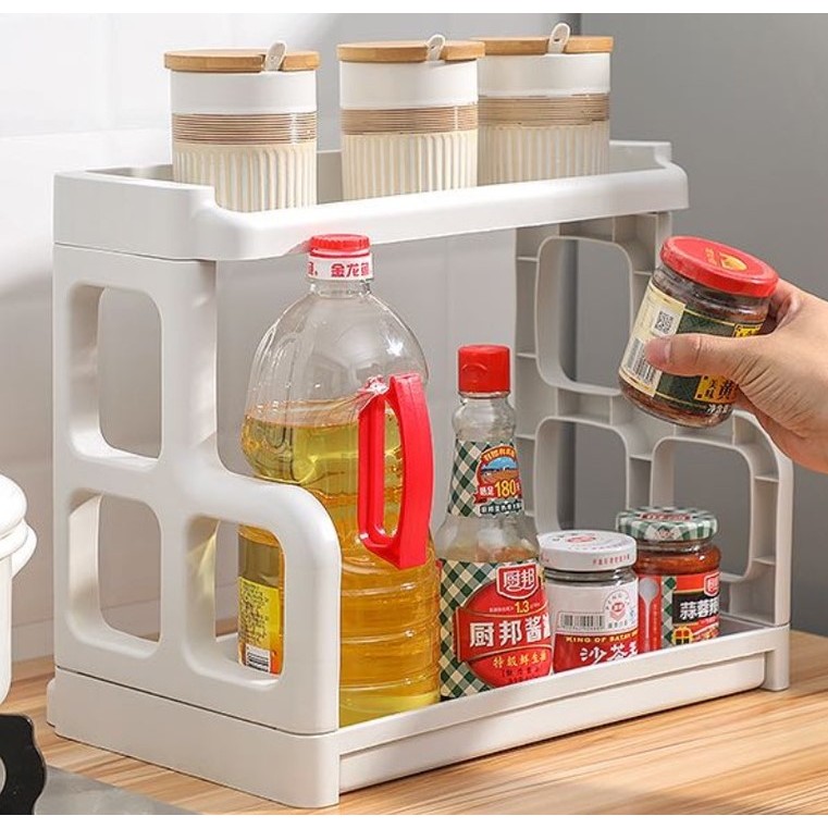 Premium Ins Style Multipurpose Two-Tier Rack Modern Aesthetic Kitchen ...